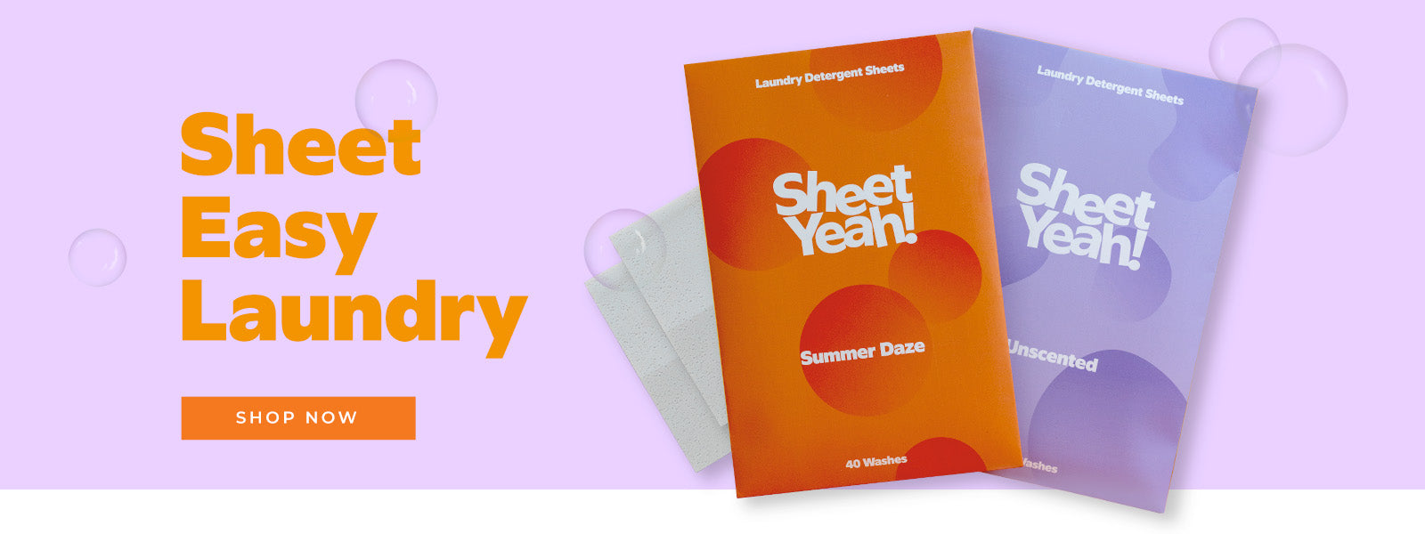 Sheet Yeah! | Zero Waste Eco Friendly Laundry Detergent Sheets